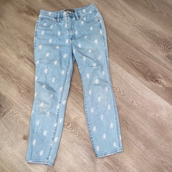 point sur | Jeans | Point Sur Paisley Printed Light Wash Jeans | Poshmark